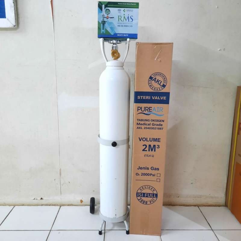 Promo Tabung Oksigen 2m3 Lengkap - Tabung Oksigen 2 Kubik + Isi Siap Pakai Diskon 33% Di Seller ...