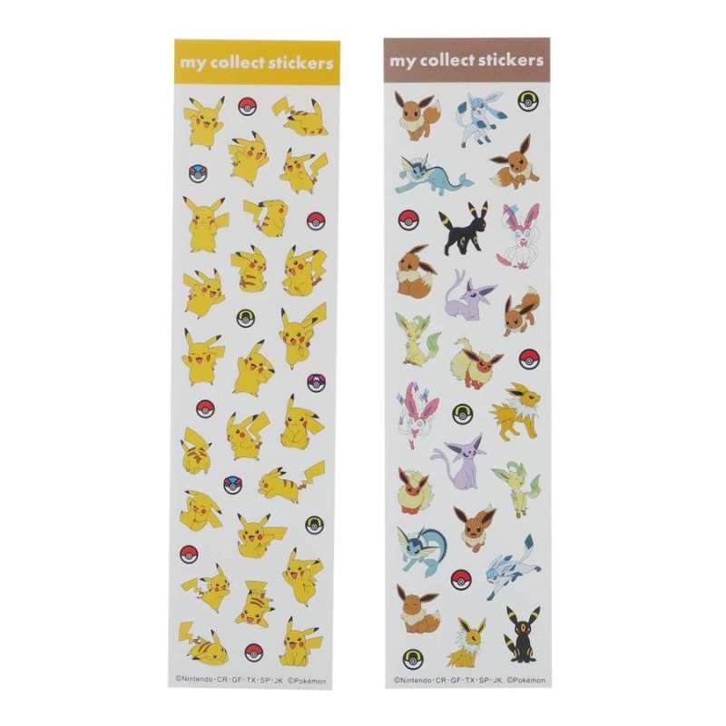 Jual My Collect Sticker A5 Slim Pokemon Pikachu Eevee Eevolutions Seal ...