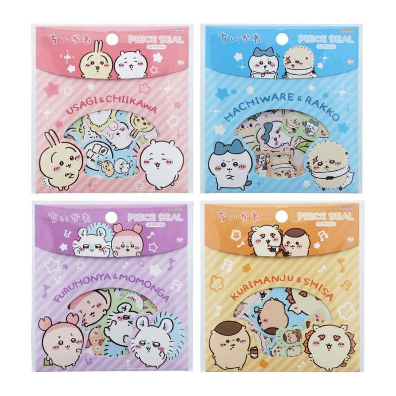 Jual Sticker Piece Seal Chiikawa Hachiware Usagi Momonga 18 Pieces ...