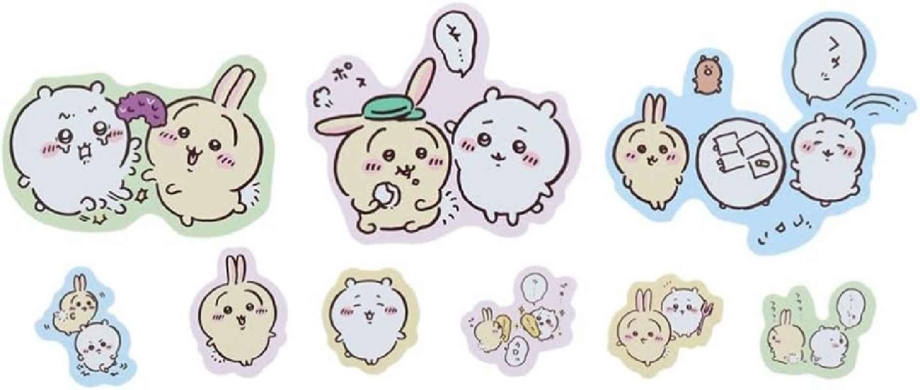 Jual Sticker Piece Seal Chiikawa Hachiware Usagi Momonga 18 Pieces ...