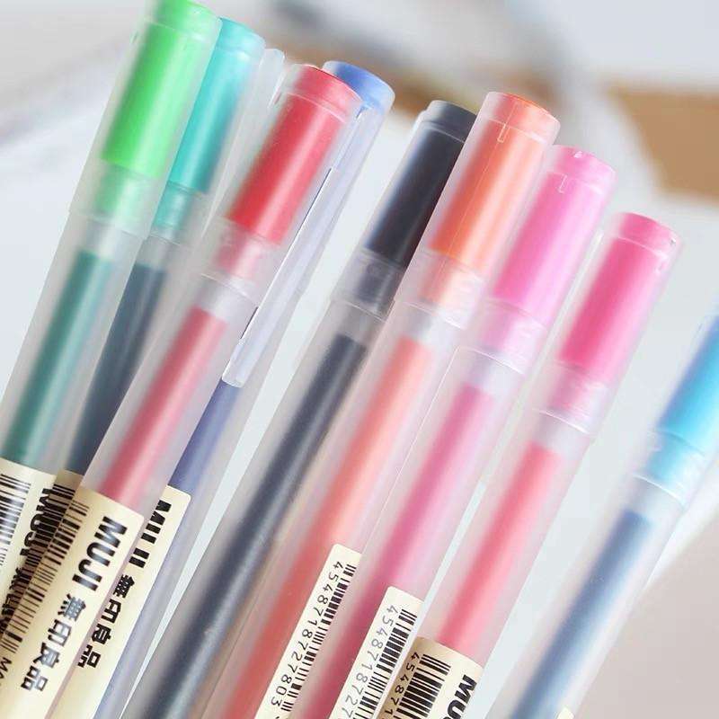 Jual Muji Cap Type Gel Ink Pen 0.38mm 0.5mm Pulpen Original Muji ...