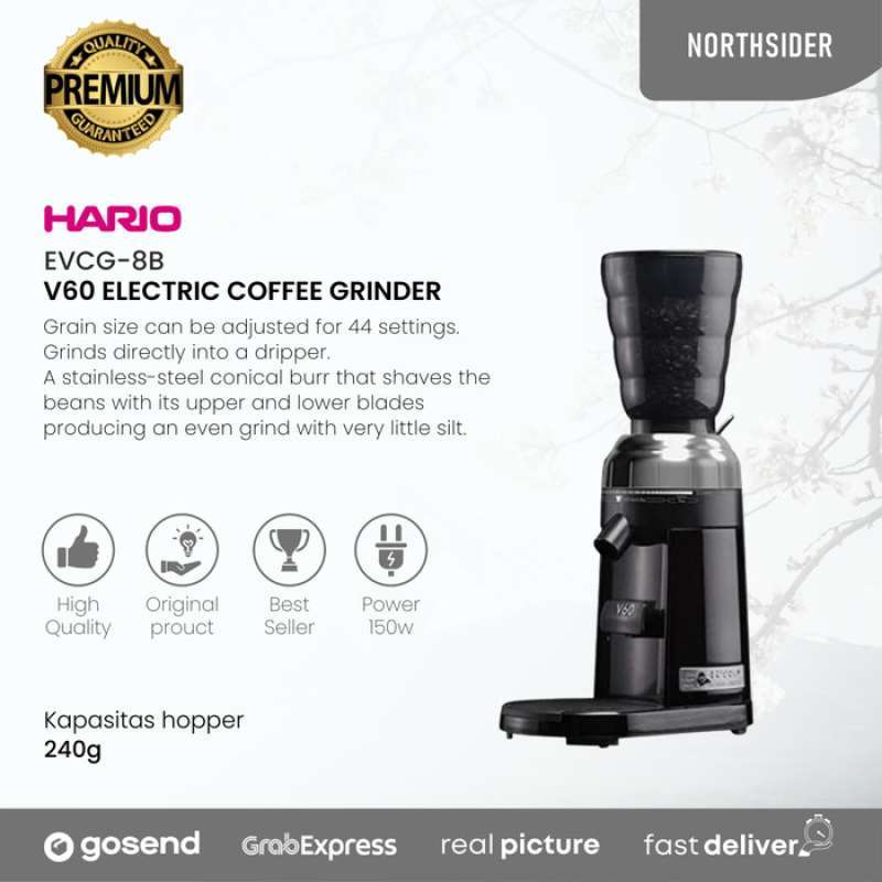 Promo Hario V60 Electric Coffee Grinder Evcg-8b | Grinder Kopi Elektrik ...