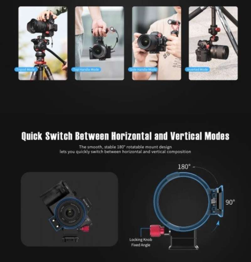 Promo Ulanzi Claw S-63 Quick Release Rotatable Horizontal To Vertical Kit Diskon 33% Di Seller ...