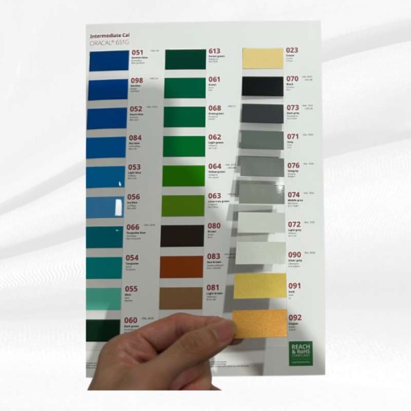 Jual Katalog Stiker Oracal Terbaru Original 651g 651m 8500 8300 8100 ...