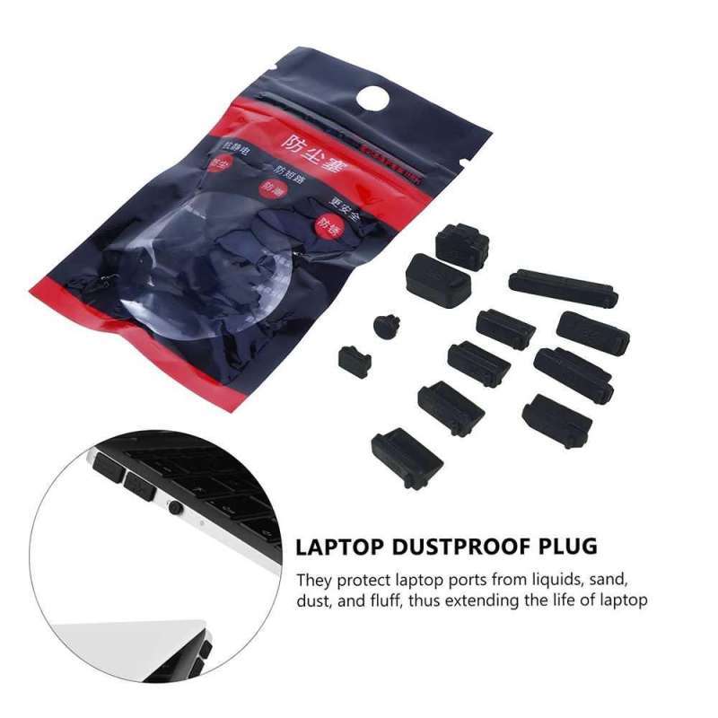 Jual Xinyuan Silicone Notebook Laptop Dust Plug Cover Anti Debu 12 Pcs ...