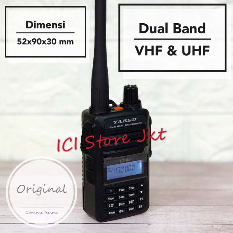 Promo Radio Ht Yaesu Ft 4xgaransi Resmi Terbaik Diskon 8% Di Seller ...