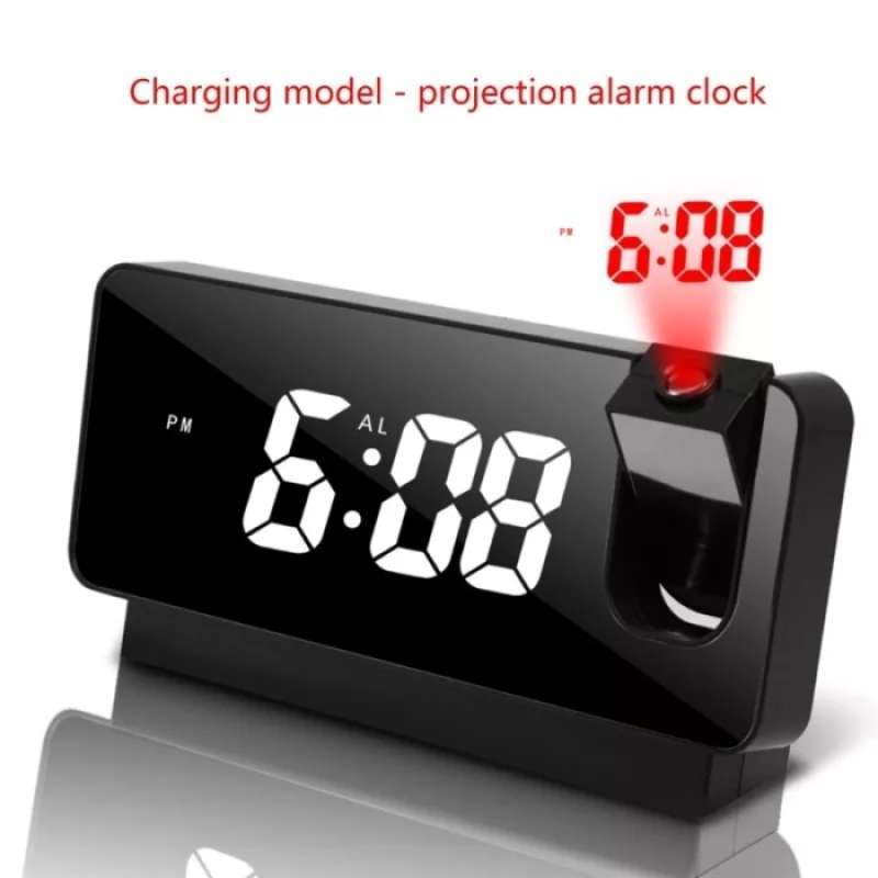 Promo Jam Weker Digital Projector Jam Lampu Sorot Proyektor Utk Meja ...