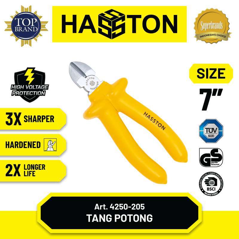 Jual Hasston Tang Potong Insulation High Voltage / Tang Listrik (4250 ...