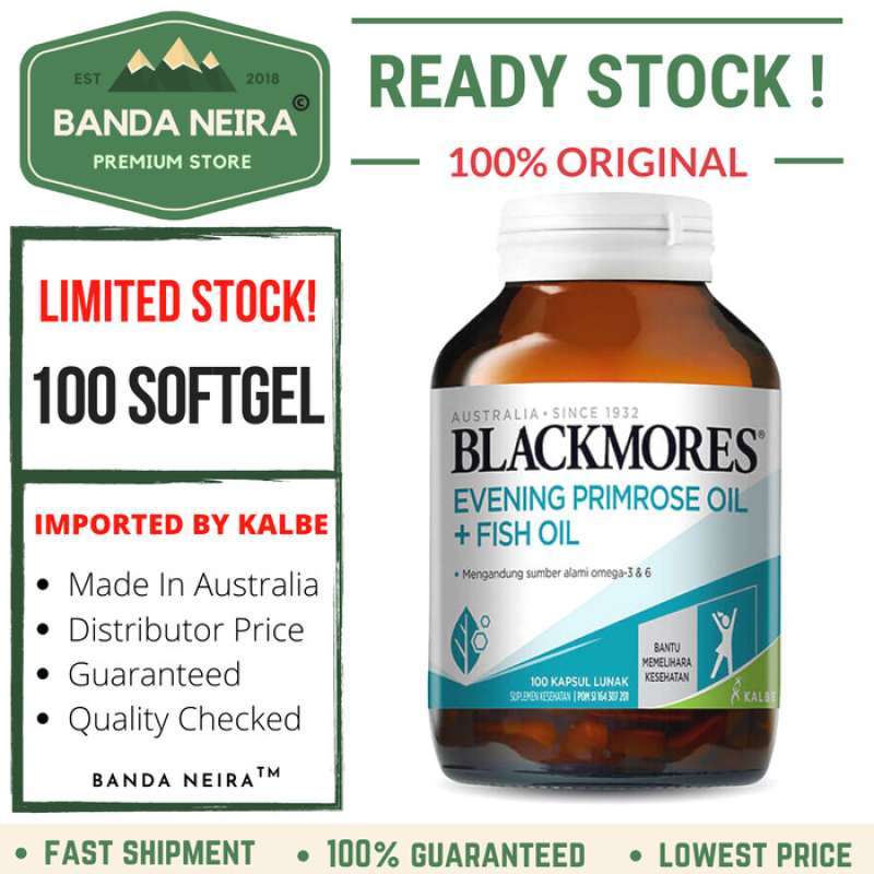 Promo Blackmores Epo Evening Primrose Oil + Fish Oil / Suplemen ...