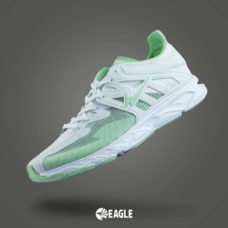 Jual Sepatu Eagle Evo Racer Running Shoes Putih Hijau Muda Original ...
