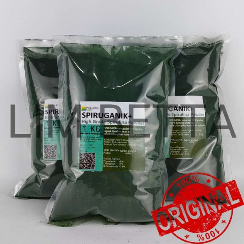 Jual (1 Kg) Spiruganik + 1 Kg / Spirulina Powder / Spirulina Spiruganik ...