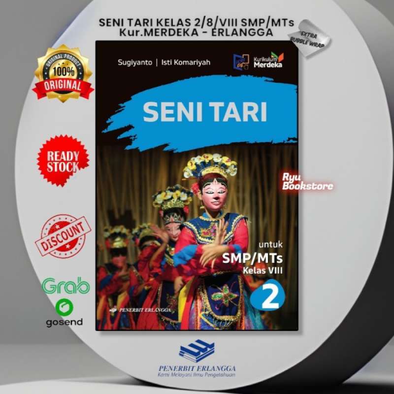 Jual Original Buku Seni Tari Kls.2/8/viii Smp/mts Kur.merdeka - Erlangga Di Seller Rumix ...