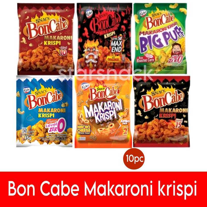 Jual Bon Cabe Makaroni Krispi Keju Pedas Level 10 15 Max Renteng - Big ...