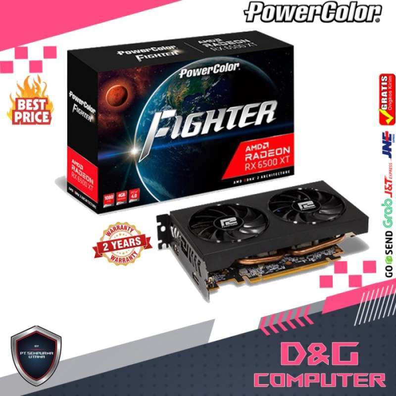 Promo Powercolor Rx 6500 Xt Fighter 4gb Gddr6 Diskon 23% Di Seller Scrollbox Store - Cengkareng ...
