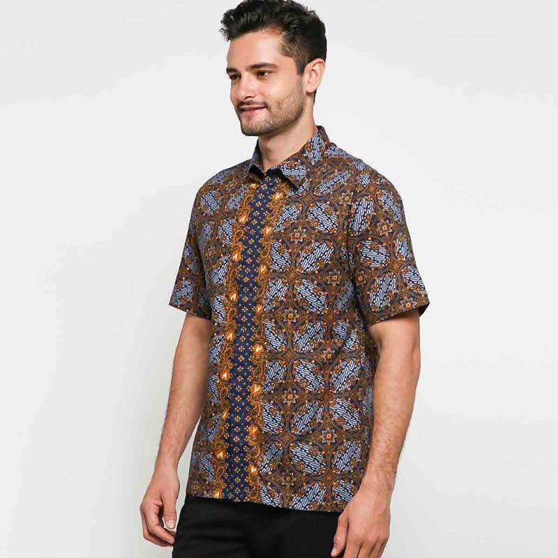 Promo Arjuna Weda Hem Body Fit Batik Kawung 53273020 - Biru - M Diskon ...