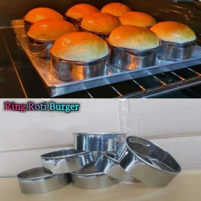Promo Ring Burger Ring Roti Cookie Bulat Cetakan Kue Bulat 1 Lusin ...