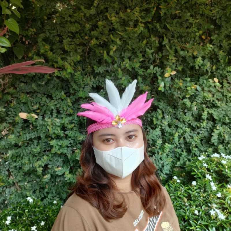 Jual Bando Hiasan Kepala Bulu Angsa Untuk Tari Dan Karnaval, Bandana ...