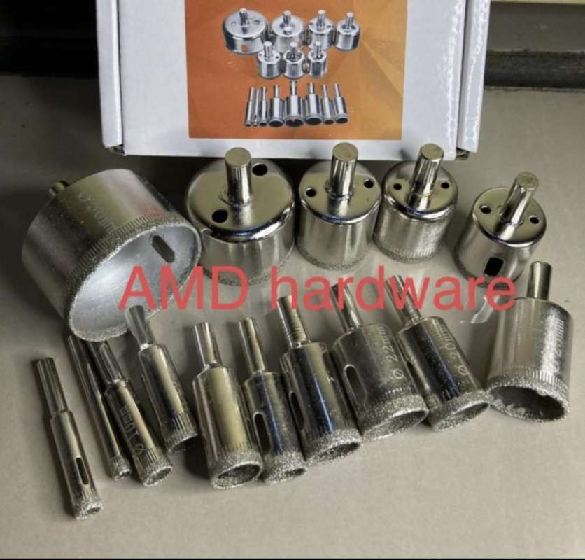 Jual Diamond Hole Saw Mata Bor Kaca Keramik Pvc Holesaw 10 12 14 16 20 ...