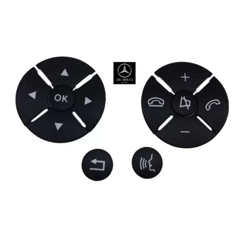 Promo Cover Tombol Menu & Volome Steer W212 Non Amg Model & W204 Hitam ...