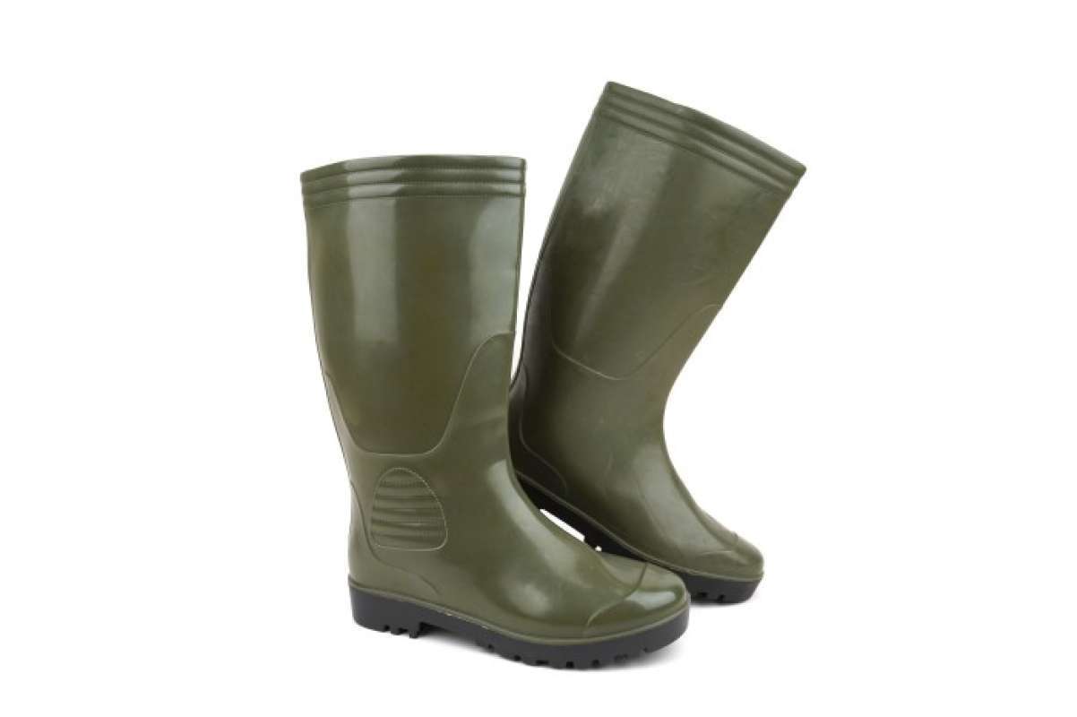 Jual Sepatu Boot Tinggi Ss Boots Alpha Hitam Karet Lokal Kuat Proyek ...