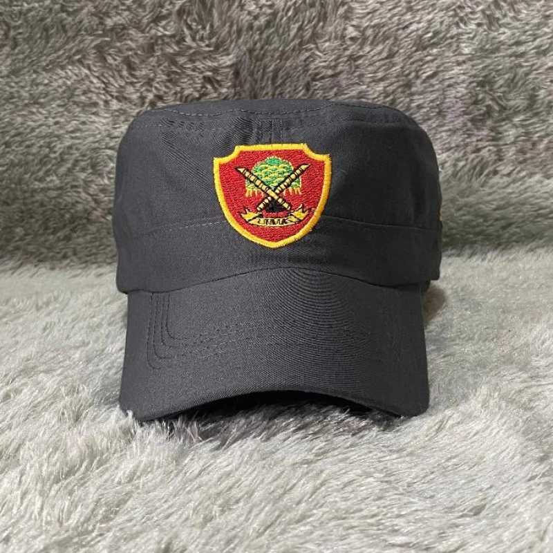 Jual Topi Satlinmas Hansip Abu Abu Topi Linmas Komando Model Terbaru Di ...