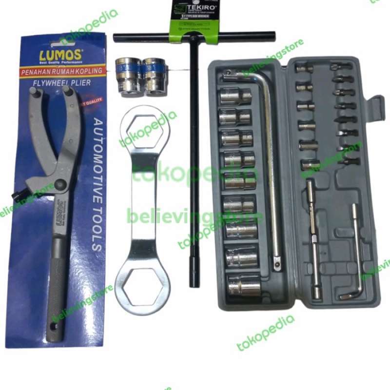 Promo Paket Komplit Set Treker Cvt + Kunci 39 X 41 + Socket Wrench 27 Pcs Diskon 23% Di Seller ...