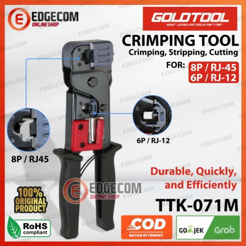 Promo Crimping Tool Double Ttk-071 Goldtool Diskon 23% Di Seller Kulee ...