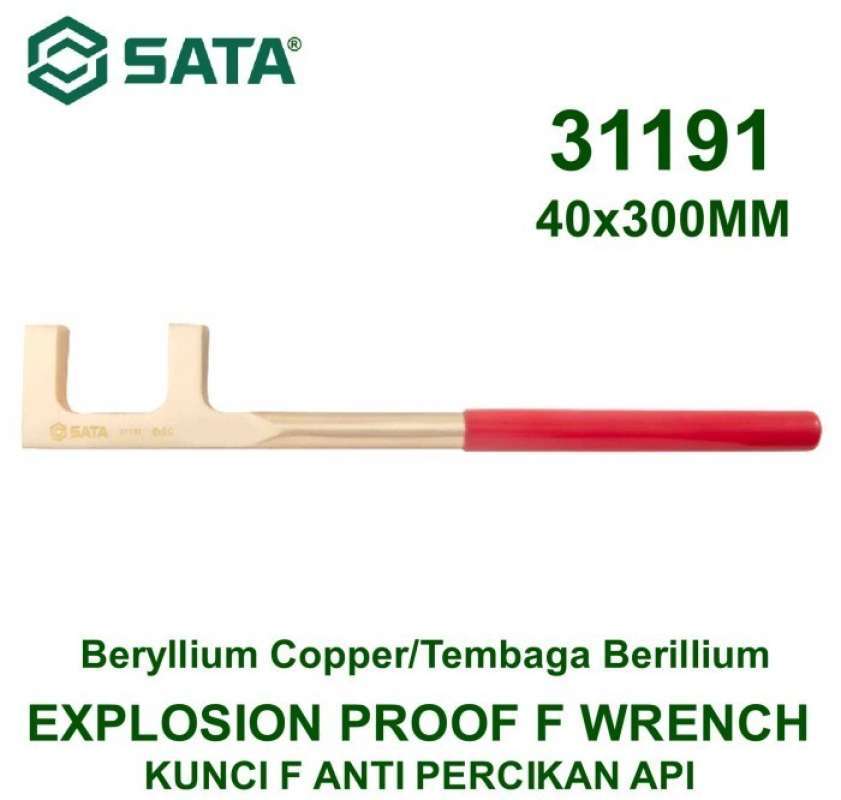 Promo Kunci F 40x300 Mm Anti Percikan 31191 Non Sparking F Wrench Sata ...