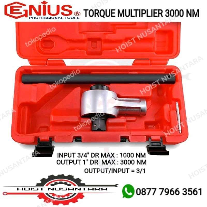 Promo Torque Multiplier 3000 Nm Kunci Torque 3000 Nm Genius Diskon 23% ...
