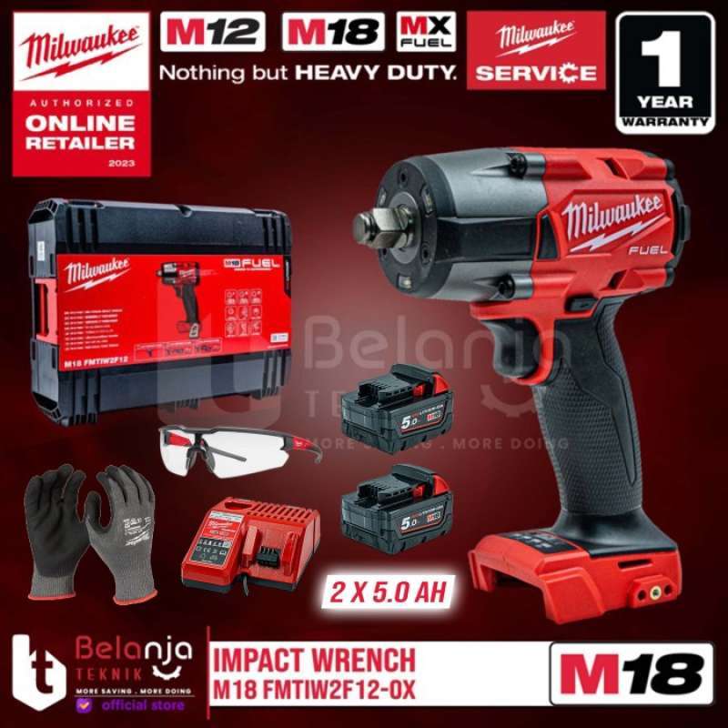 Promo Promo- Milwaukee Mid Torque Impact Wrench M18 Fmtiw2f12-0x ...