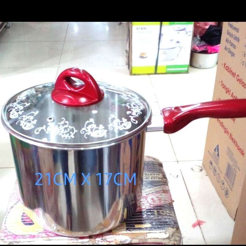 Promo Panci Gagang Jumbo Ukuran Dm 21 Cm X T 17|panci Stainles Tebal ...