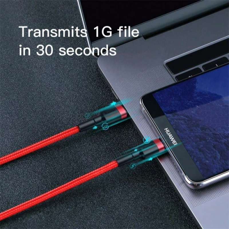 Jual Baseus Rapid Cafule Cable Data Usb-c To C Kabel 60w Pd2.0 Nylon ...