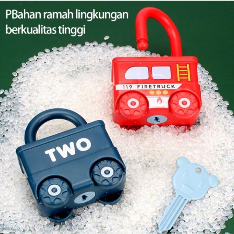 Promo Mainan Set Key Mainan Anak Kunci Gembok - Putih Ambulance Diskon ...