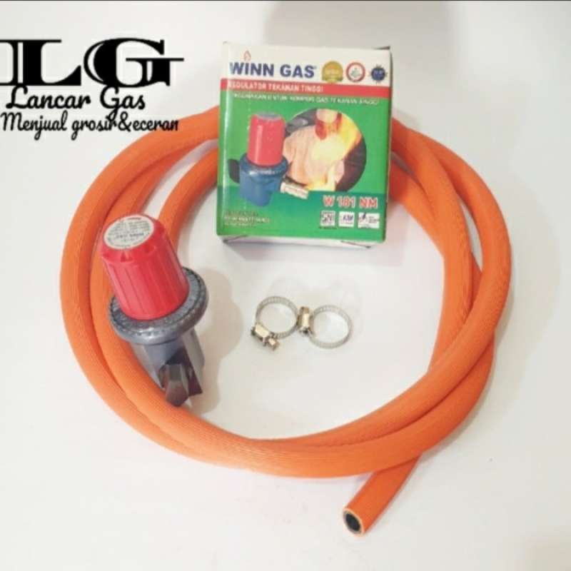 Promo Regulator Win Gas None Meter Tekanan Tinggi+selang Gas Lpg 2 Lapis Diskon 23% Di Seller ...