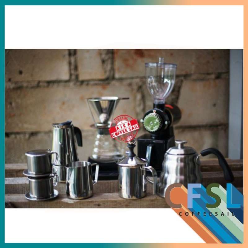 Promo Paket Kopi Sederhana Manual Brew Coffee Mini Cafe Set Coffee Shop ...