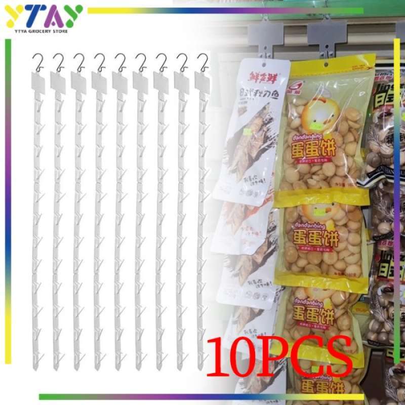 Jual 10pcs Snack Hanging Strip/gantungan Snack Plastic /strip Gantung ...