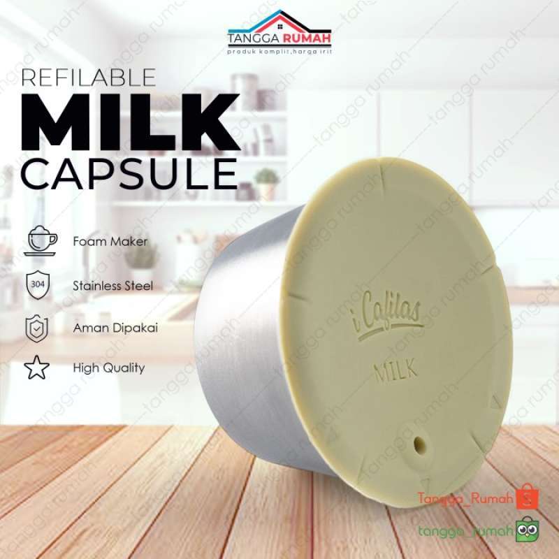 Promo Kapsul Kopi Busa Susu Refillable Milk Capsule For Nescafe Dolce ...