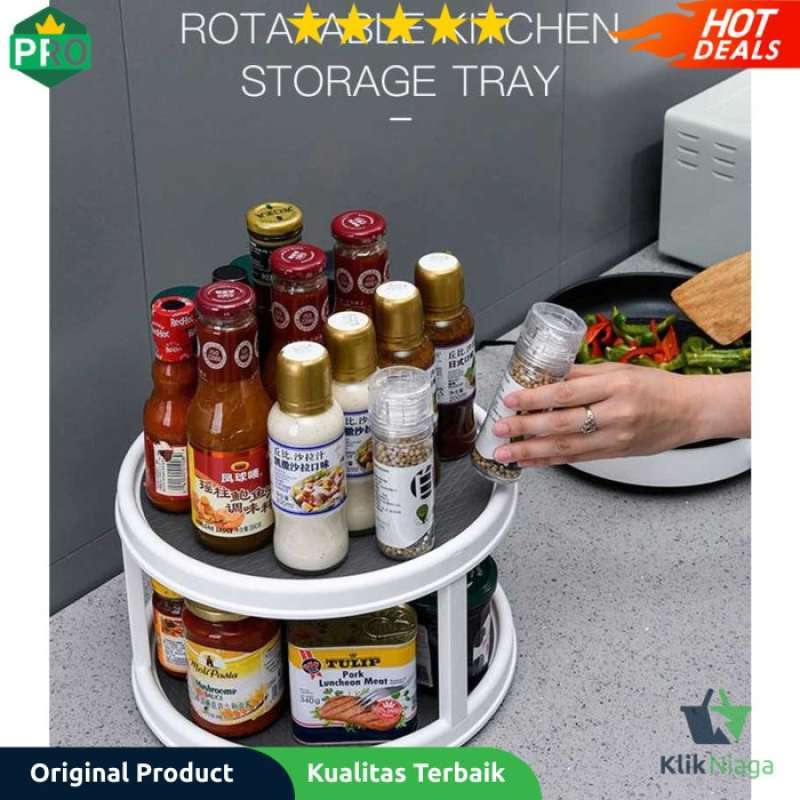 Promo Kitstorm Rak Botol Tempat Bumbu Dapur Kitchen Model Putar - Cf430 ...