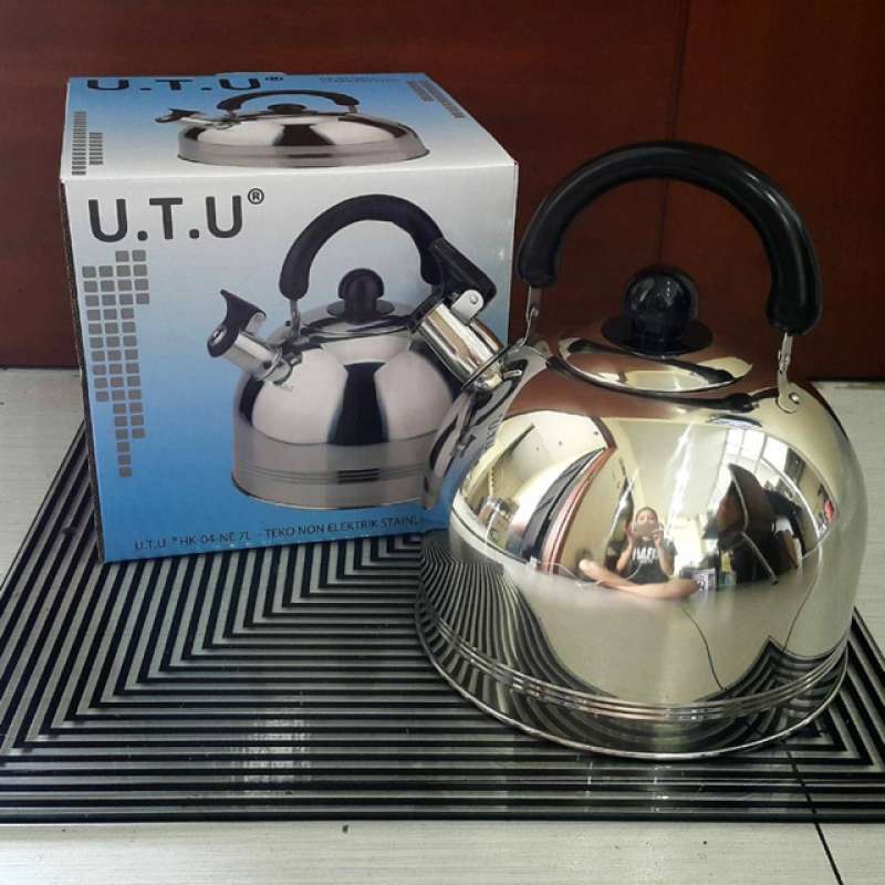 Jual Ssa Teko Bunyi 7 Liter Utu Hk-04-ne 7l Whistling Kettle / Ceret Siul Stainless Steel ...