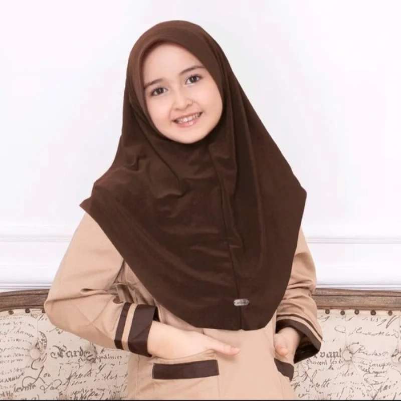 Jual Hijab Anak Hamidah Size S M L Hijab Sekolah Paud-sma Label Akrilik ...