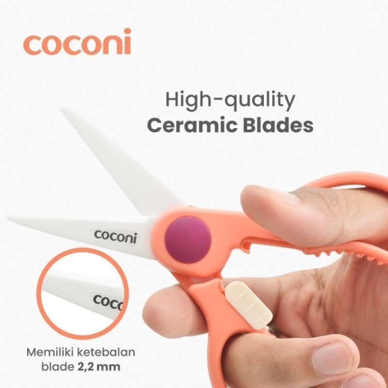 Jual Coconi Baby Ceramic Food Scissors | Gunting Keramik Makanan Anak ...