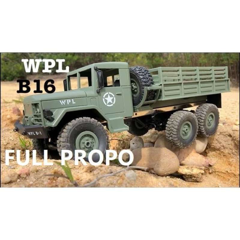 Promo Promo- Wpl B-16 B16 1/16 2.4g 6wd Military Truck Crawler Off Road ...