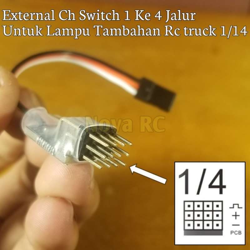 Promo Promo- Switch Led External 1 Jalur Ke 4 Jenis Lampu Untuk Rc ...
