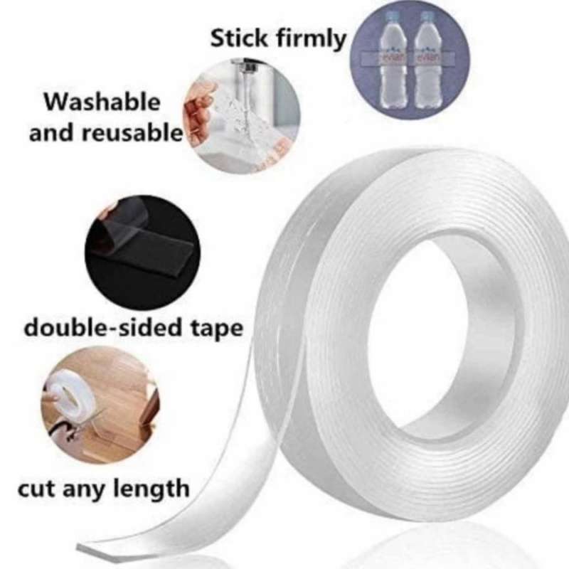 Jual Double Tape Isolasi Bening 3x300cm Tebal 1mm Dobel Tip Transparan ...