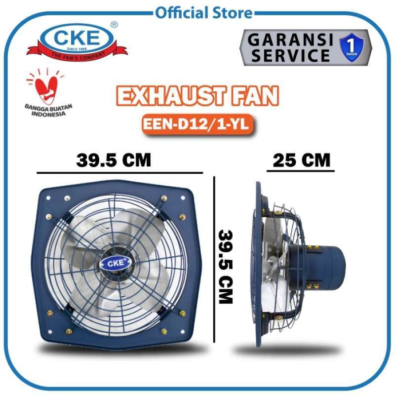 Promo New Exhaust Fan Een-d12/1-yl Cke 12 Inch 220v Fan Rumah Toilet Eksos Terbaru Diskon 7% Di ...
