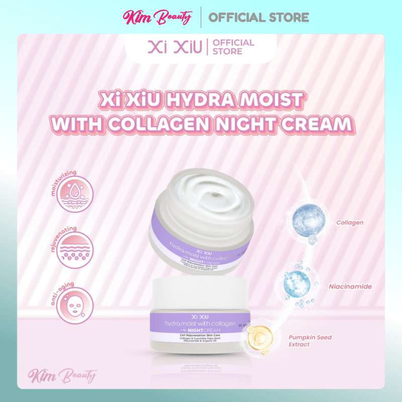 Jual Xi Xiu Hydra Moist Night Cream 15gr Di Seller Kim Beauty Official ...