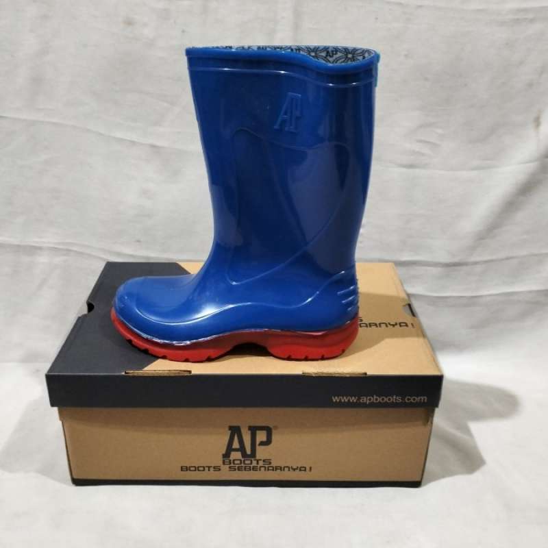 Jual Sepatu Boot Karet Anak Ap Boots Grand Prix 9309 - 21 Biru Di ...