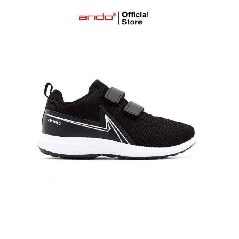 Jual Ando Official Sepatu Sneakers Boaz Jt V Anak - Hitam/putih - 30 Di ...
