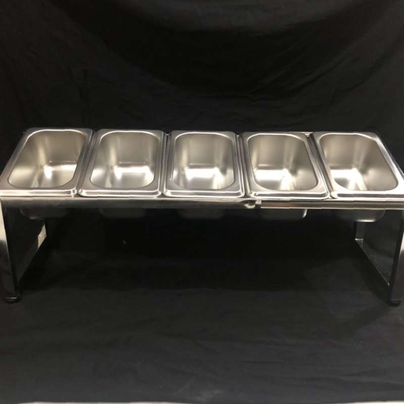 Jual Rak / Dudukan Food Pan 1 Level Tingkat Stainless Condiment Rack Di ...