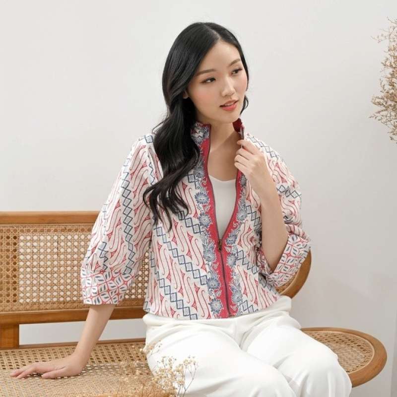 Jual Outer Batik 135 Wib / Jaket Batik Wanita/ Rompi Batik/ Luaran ...